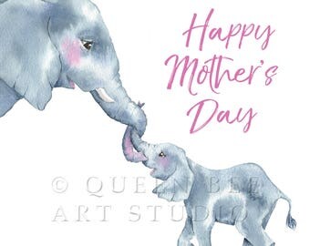 Elephant cards | Etsy