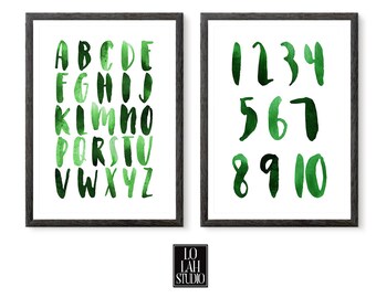 Green wall decor | Etsy