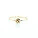 14k Gold Initial Ring / Tiny Letter Ring / Stackable Initial