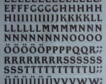 Rub on letters | Etsy