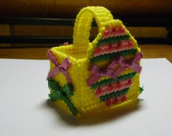 Mini Easter Basket plastic canvas pattern