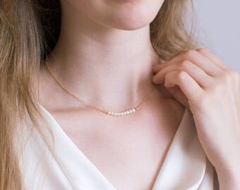 Dainty pearl jewelry | Etsy