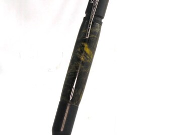 Bolt Action 30Cal Bullet Pen with Rifle Clip in Gunmetal red