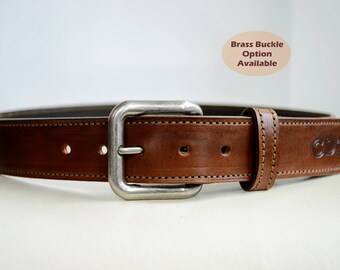 Custom leather belt | Etsy