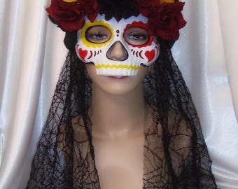 Sugar skull mask | Etsy