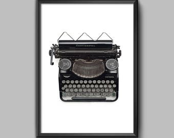 Typewriter poster | Etsy