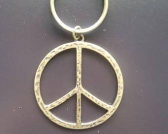 Peace sign keychain | Etsy