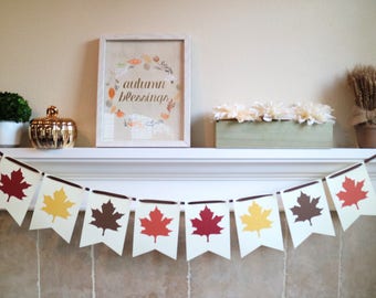 Leaf banner | Etsy
