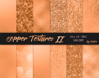 Copper digital paper | Etsy