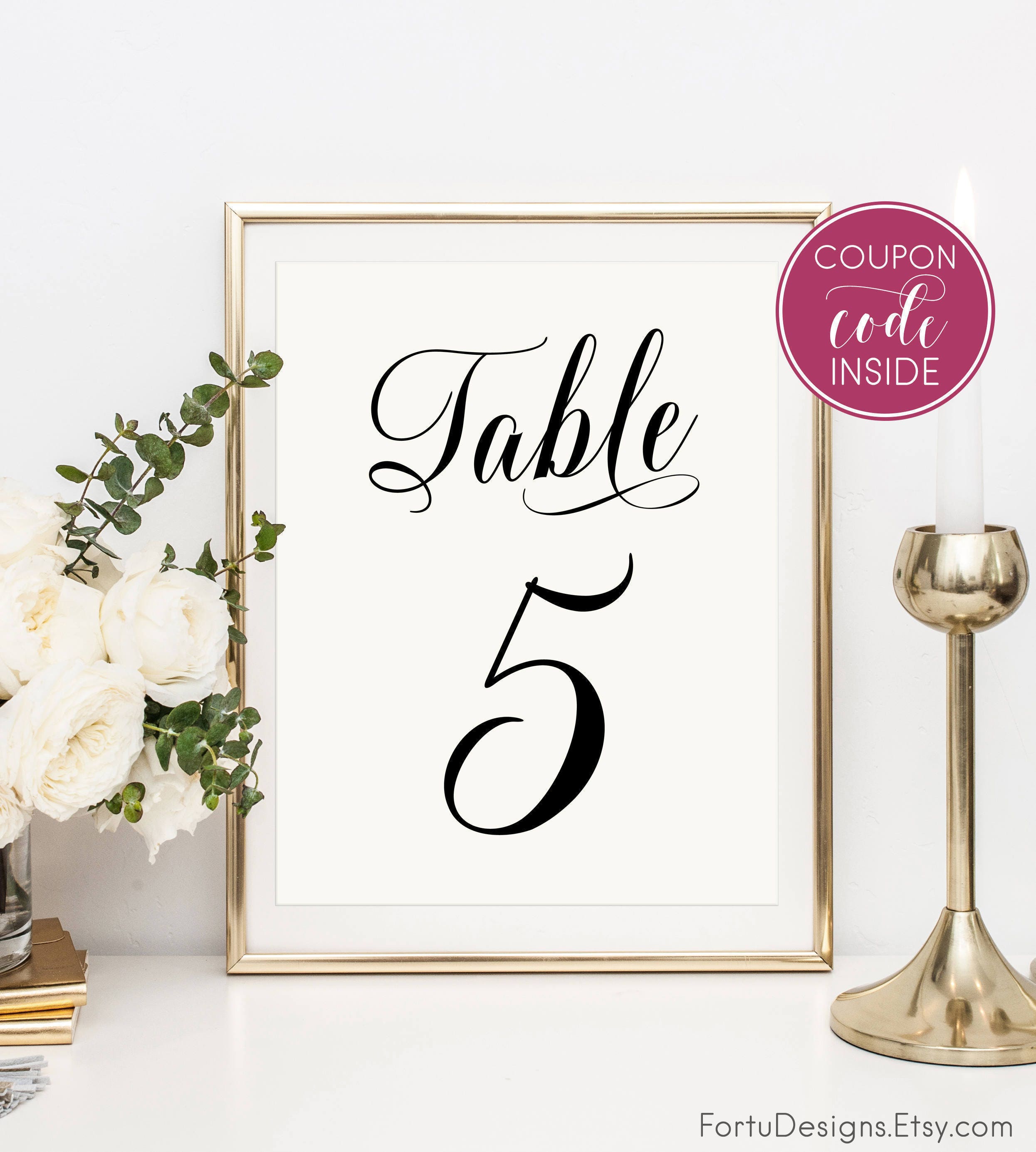 Table numbers Wedding printable Table numbers pdf Table
