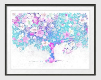 Tree art print | Etsy