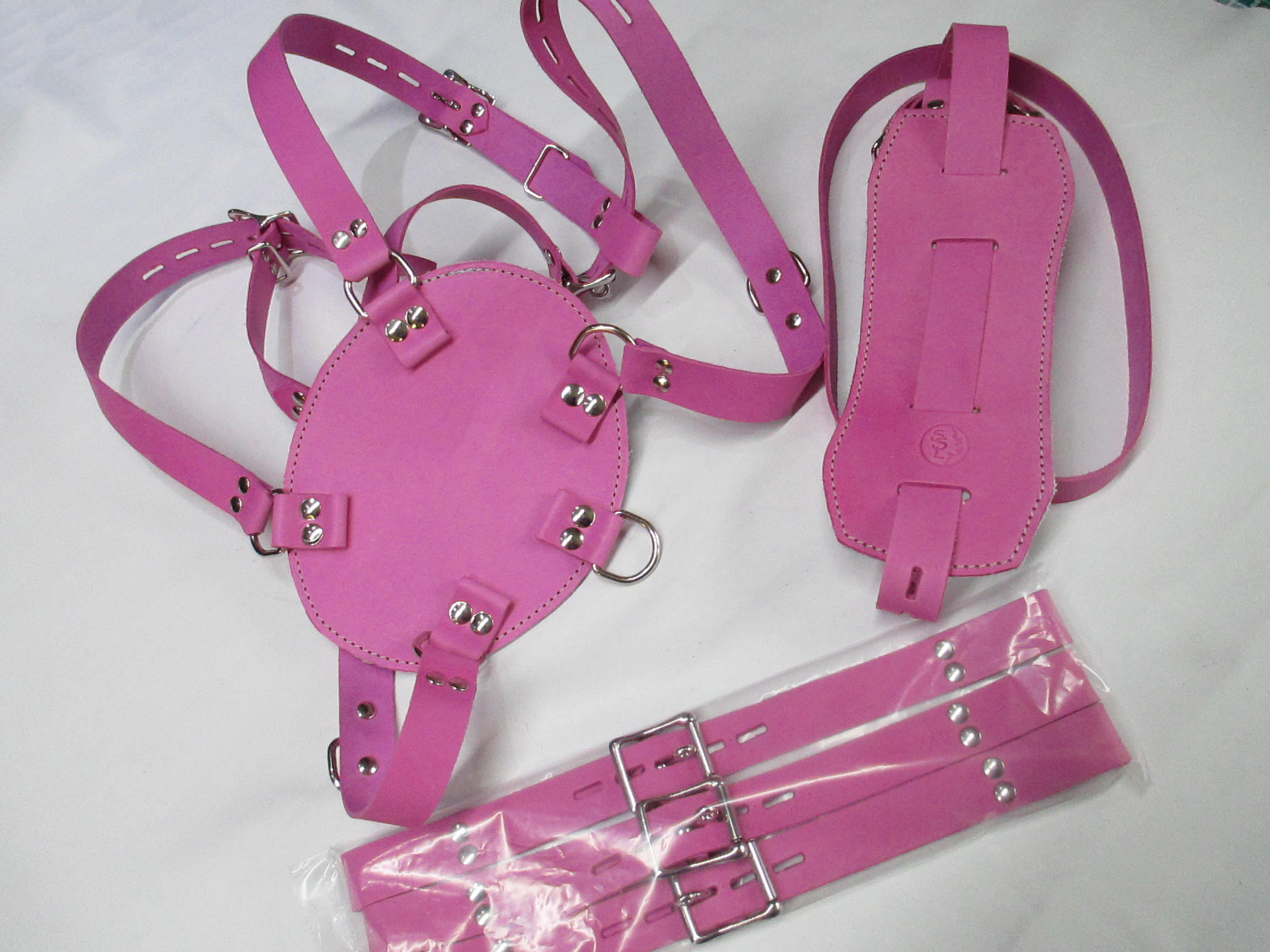 AB/DL AB's Sissy Genuine Leather Locking Chest Diaper