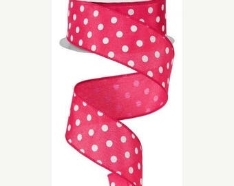 Hot pink ribbon | Etsy