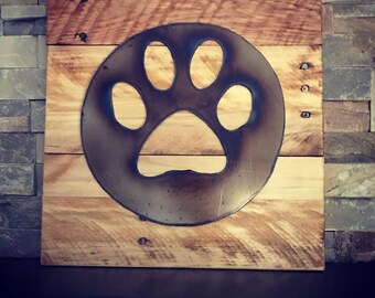 Paw print art | Etsy