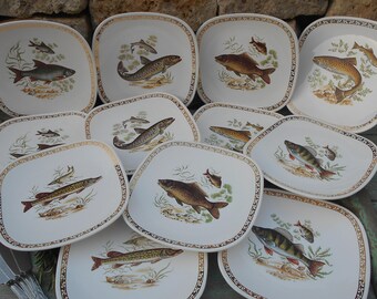 Fish plates | Etsy