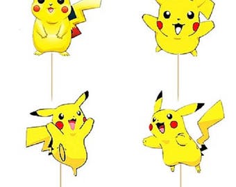 Pikachu cake topper | Etsy