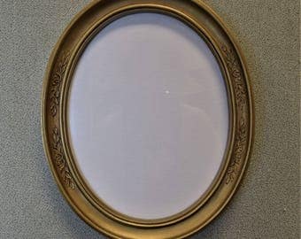 Gold oval frame | Etsy