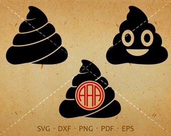 Poop emoji clipart | Etsy