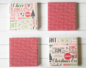 Christmas coasters | Etsy