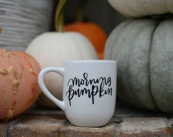 Morning pumpkin mug | Etsy