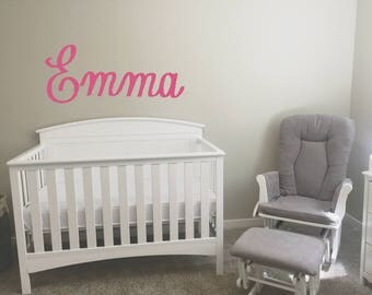 Name above crib | Etsy