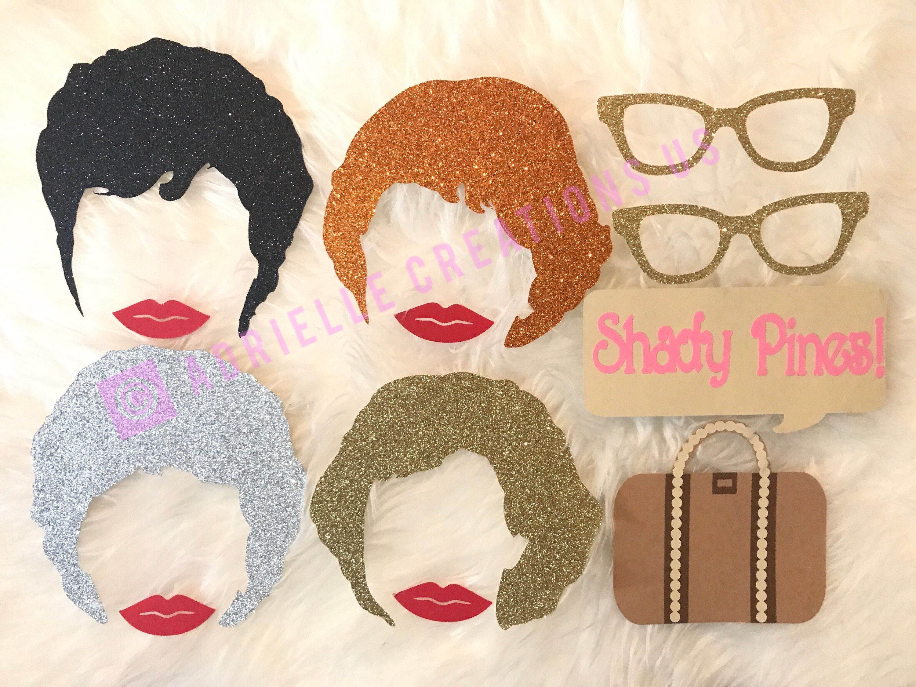 The Golden Girls Inspired Photo Booth Props for Birthday