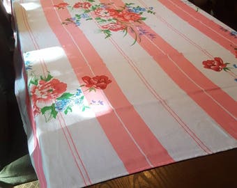 Pink tablecloth | Etsy