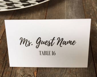 Place setting card | Etsy