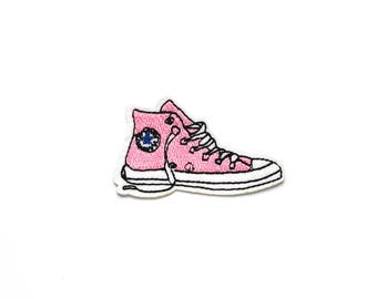 Embroidered converse | Etsy