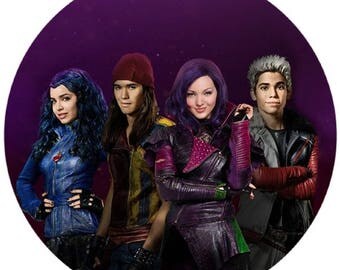 Descendants cake topper | Etsy