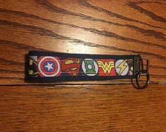 Superhero keychain | Etsy