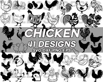 Rooster decals | Etsy