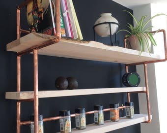 Copper pipe shelf | Etsy