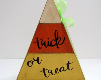 Candy corn sign | Etsy