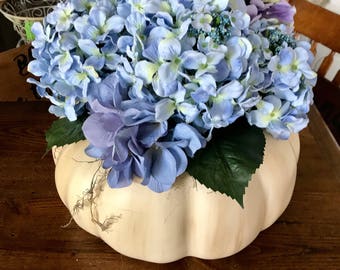 Blue pumpkin decor | Etsy