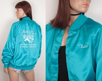 Vintage satin jacket | Etsy