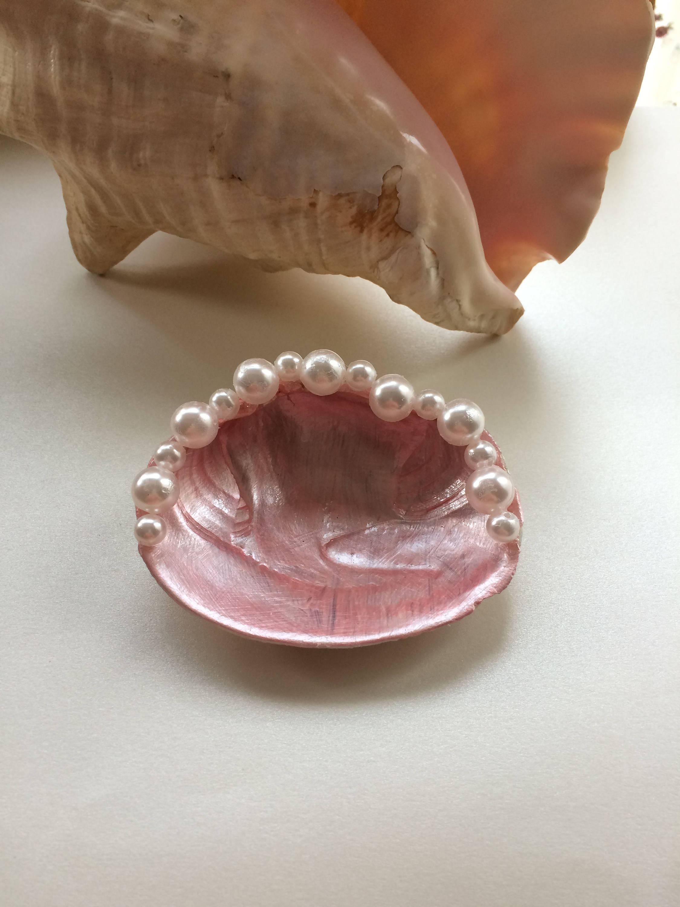 Sea Shell Ring Dish Clam Shell Ring Holder Sea Shell Jewelry Sea Shell Ring Dish Clam Shell Ring Holder Sea Shell Jewelry