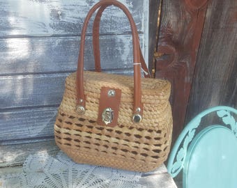 Wicker basket purse | Etsy