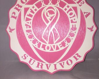 Cancer survivor sign | Etsy