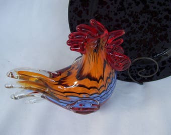 Glass rooster | Etsy