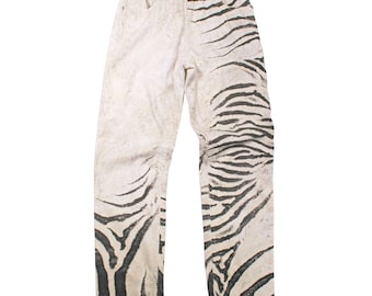 Zebra print pants | Etsy