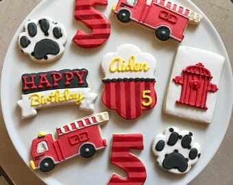 Fireman cookies | Etsy