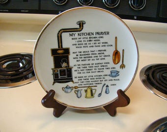 Kitchen prayer plate | Etsy