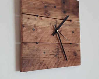 Reclaimed wood clock | Etsy