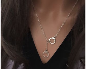 Handcuff necklace | Etsy