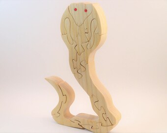 Wood animal puzzle | Etsy