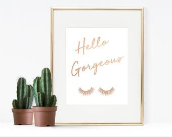 Eyelashes print | Etsy