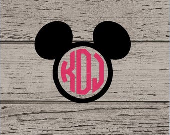 Mickey monogram | Etsy
