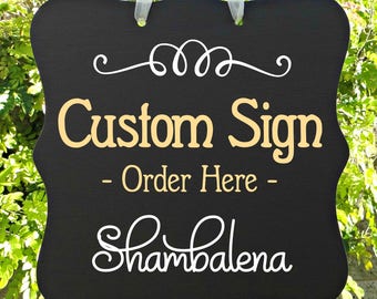 Custom order sign | Etsy