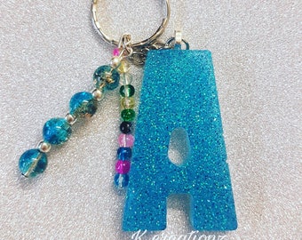 Letter keyring | Etsy